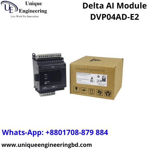 DVP04AD-E2 Delta 4AI Analog Input Module for ES2/EX2 Series